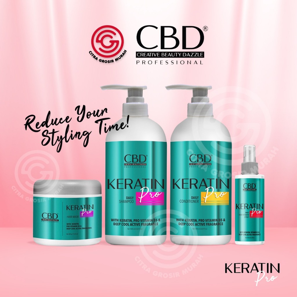 Jual CBD Keratin Pro Hair Mask || Keratin Shampoo || Vitamin Spray ...