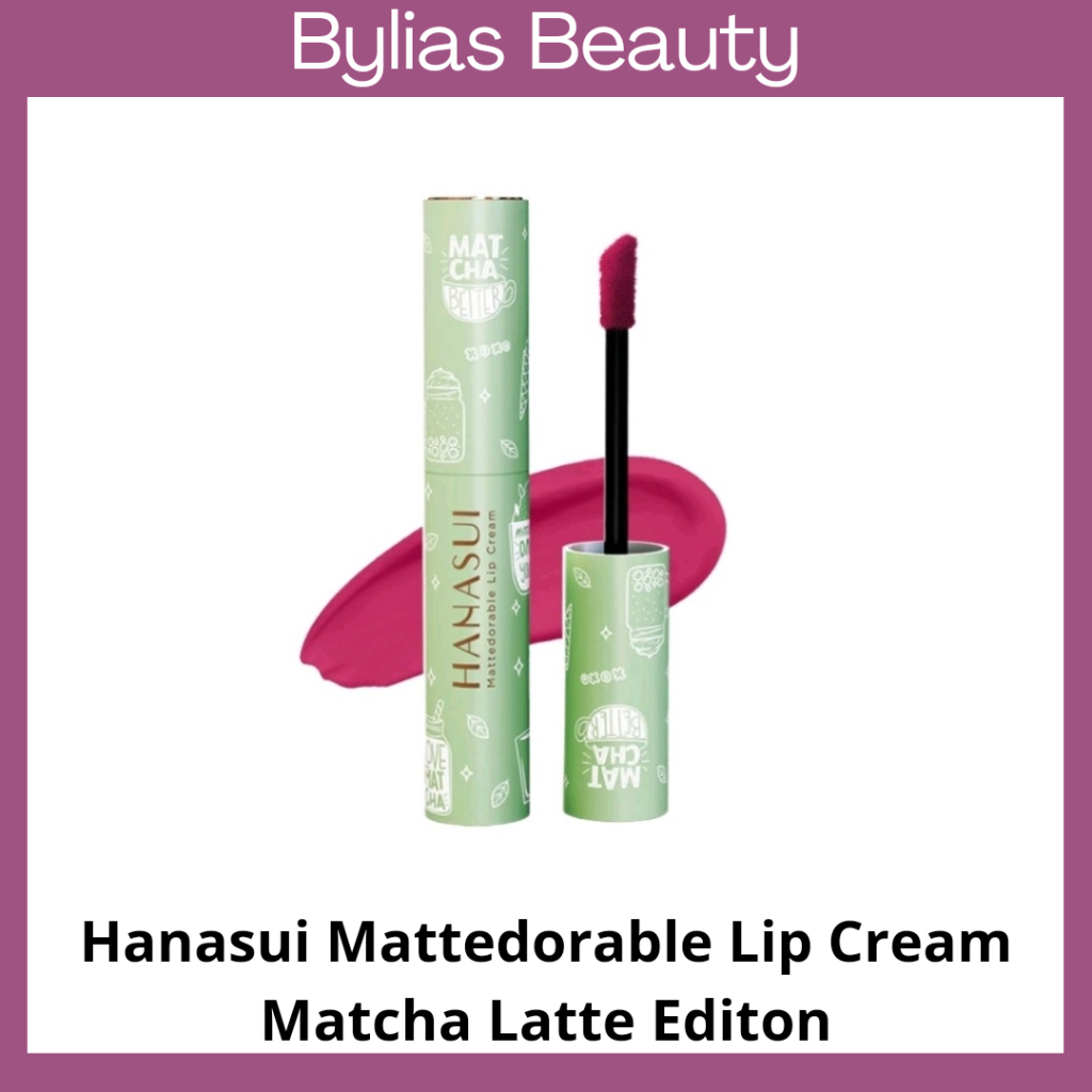 Jual Hanasui Mattedorable Lip Cream Matcha Latte Edition | Shopee Indonesia