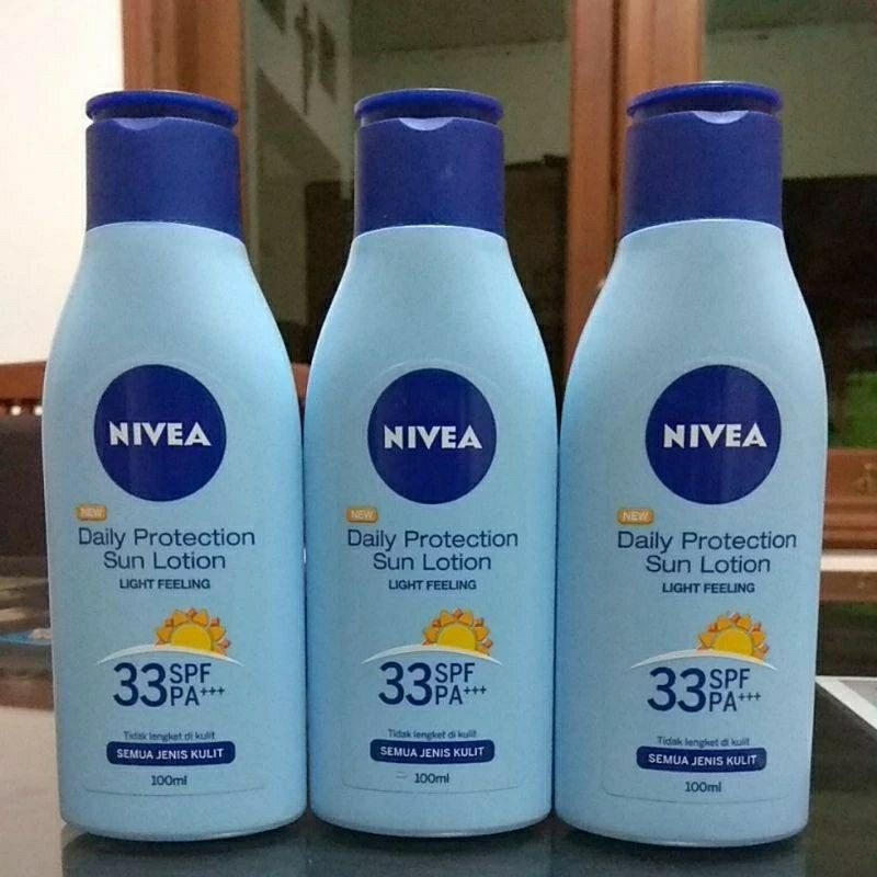 Jual Nivea Daily Protection Sun Lotion Spf33 100ml | Shopee Indonesia