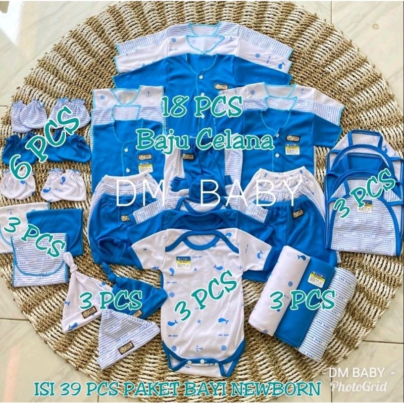 Jual Paket 39 PCS Paket Brojol Paket Lahiran Lengkap Baju dan Celana ...