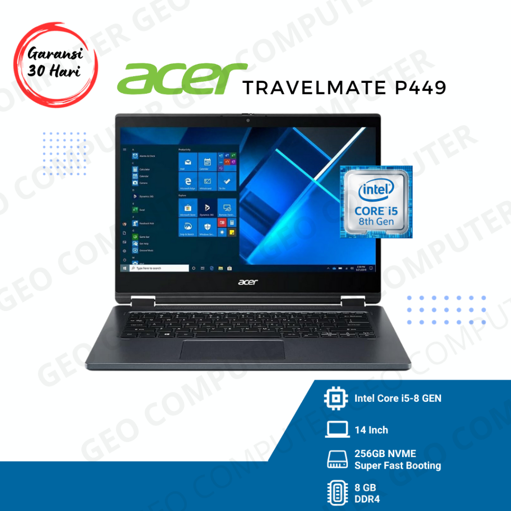 Jual Acer TravelMate P449 Intel Core i5-8Gen/KeyboardBacklit/Laptop kerja/Laptop sekolah ...