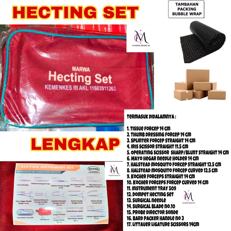Jual HECTING SET MARWA / ALAT MENJAHIT LUKA | Shopee Indonesia