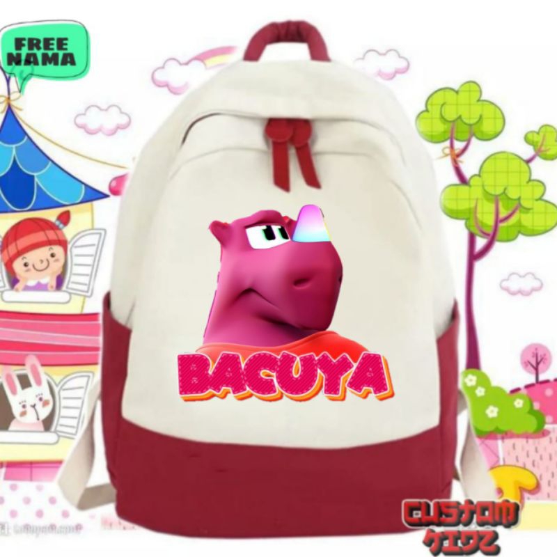 Jual Tas sekolah anak Bacuya maskot piala dunia free nama anak | Shopee ...
