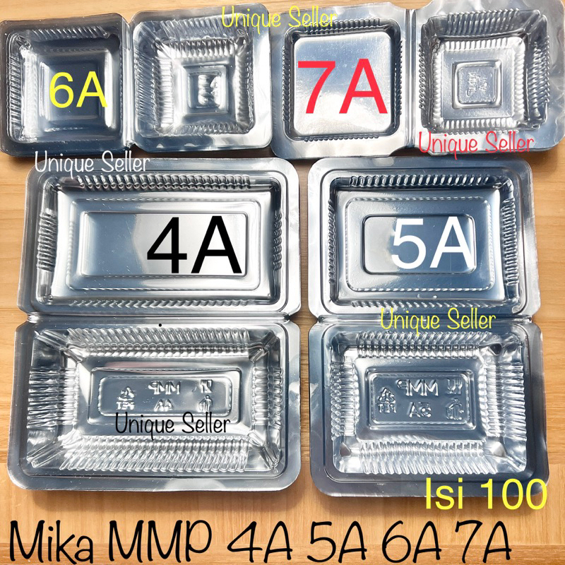 Jual [Isi100] Mika MMP 4A 5A 5C 6A 6AA 7A / Mika Kue Kotak Jajan Mochi Marshmellow Mie Bihun ...