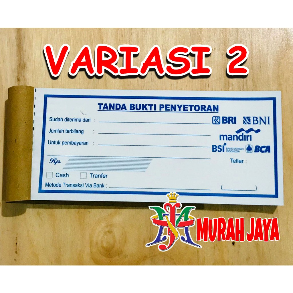 Jual NOTA TANDA BUKTI PENYETORAN MULTI BANK | KOPERASI BRILINK | NOTA ...