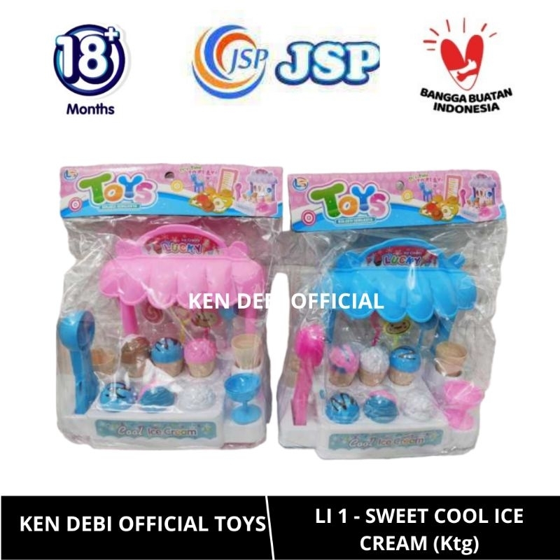 Jual 420TOYS - MAINAN ICE CREAM SWEET COOL ICE CREAM LI 1 | Shopee ...