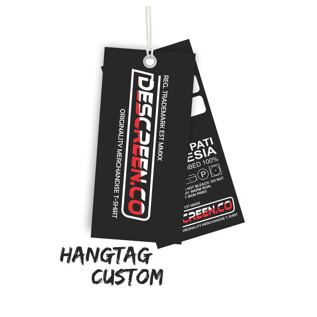 Jual HANG TAG BAJU 1 SISI - LABEL BAJU - CETAK HANGTAG BAJU ( 4 x 7cm ...