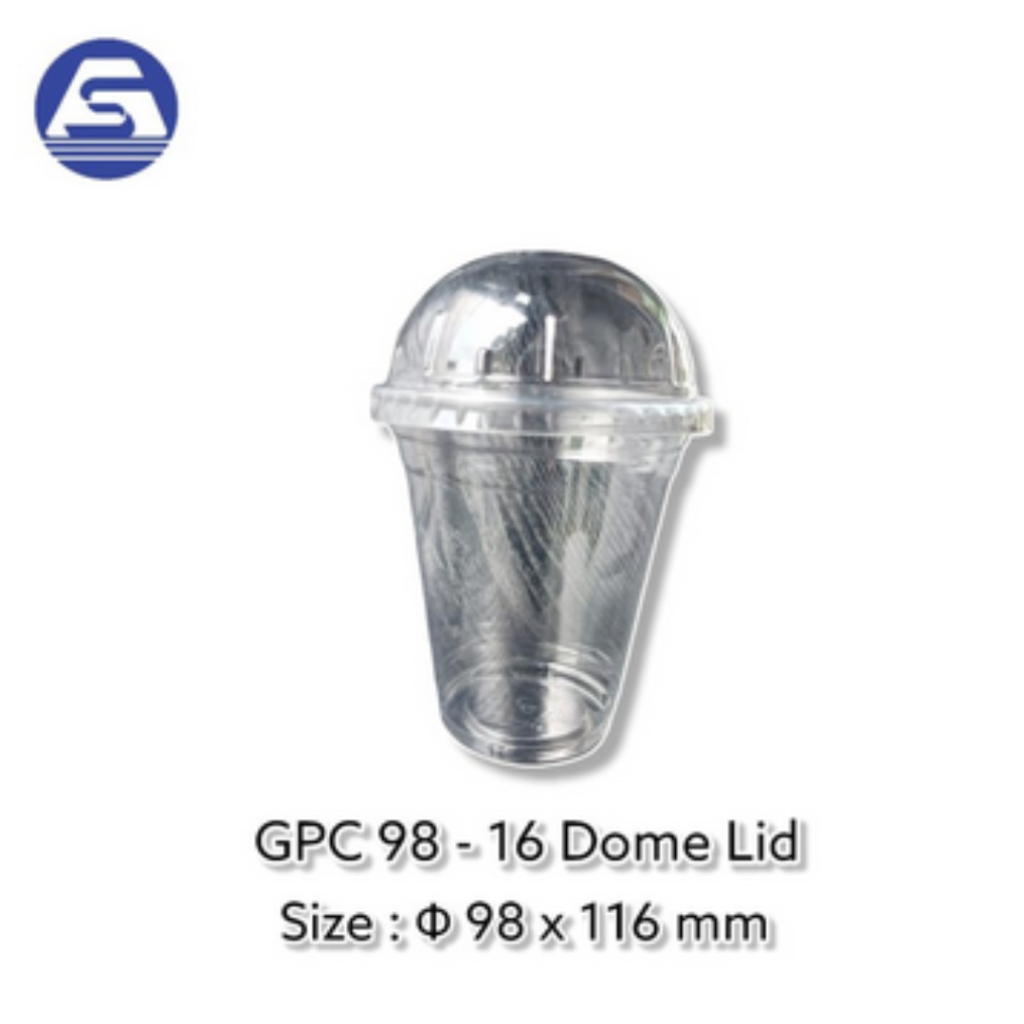 Jual GPC 98 - 16 Dome Lid Tanpa Lubang isi 50 pcs/pack | Shopee Indonesia