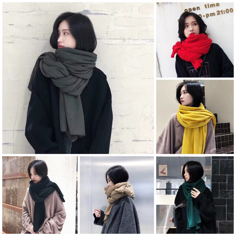 Jual LONG SCARF PRIA DAN WANITA UNISEX WINTER MUSIM DINGIN | Shopee ...