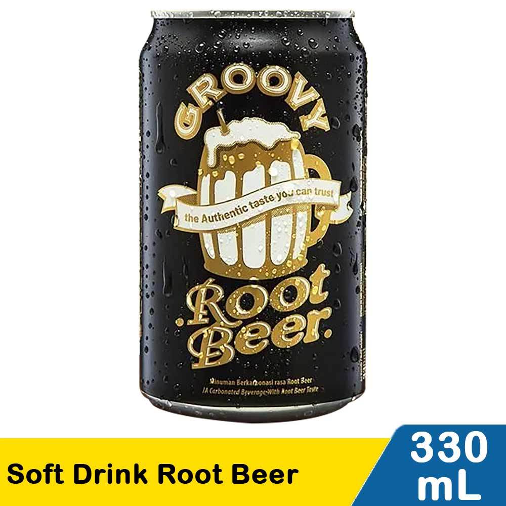 Jual GROOVY ROOT BEER KALENG 330ML X 1, MINUMAN BERSODA | Shopee Indonesia