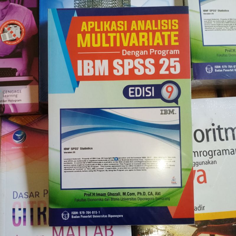 Jual BUKU APLIKASI ANALISIS MULTIVARIATE DENGAN PROGRAM IBM SPSS 25 IMAM GHOZALI UNDIP | Shopee ...