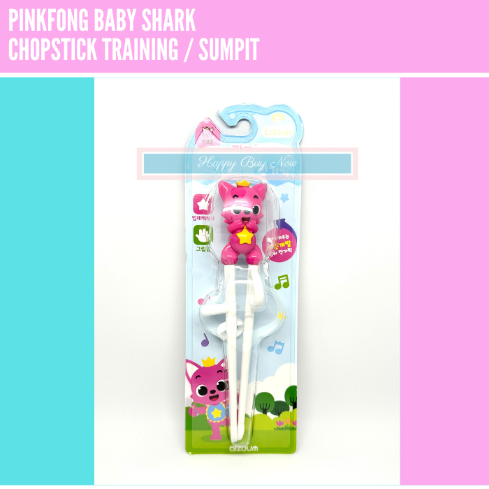 Jual Pinkfong Baby Shark Chopstick training / sumpit Original Korea ...