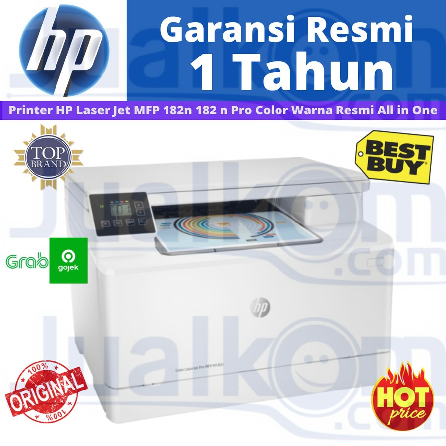 Jual Printer HP Laser Jet MFP 182n 182 n Pro Color Warna Resmi All in ...