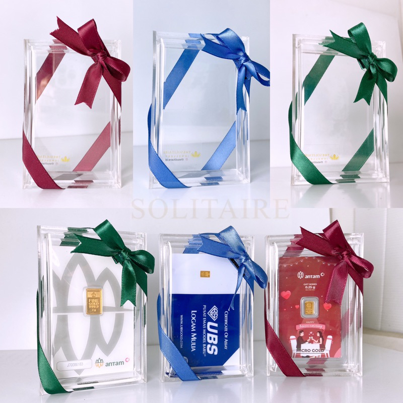Jual Box Kotak Akrilik tempat Kartu Logam Mulia / Gift Box Acrylic ...