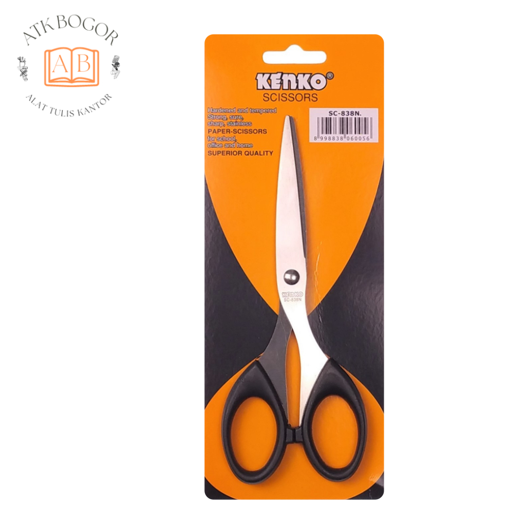 Jual Gunting Sekolah Kantor Stainless Kuat dan Tajam Kenko Scissors SC ...