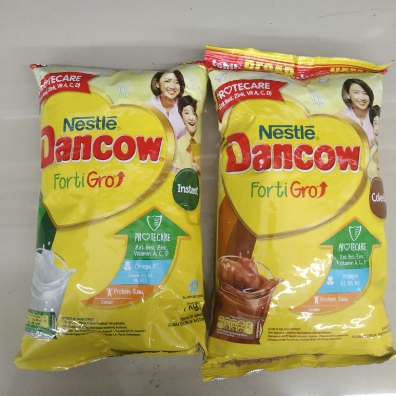 Jual DANCOW FORTIGRO susu bubuk/susu anak instant, coklat pouch 1kg ...