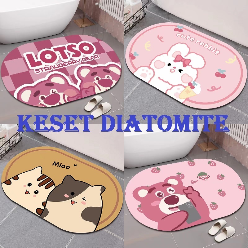 Jual Keset Diatomite Kamar Mandi Keset Lantai Kaki Bundar Batu Anti ...