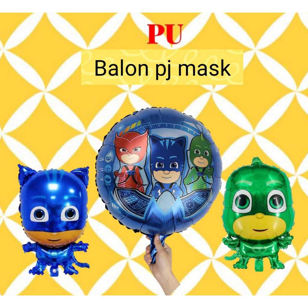 Jual Balon PJ MASKS / Balon Foil Pj Masks Catboy Owlette Gekko | Shopee Indonesia