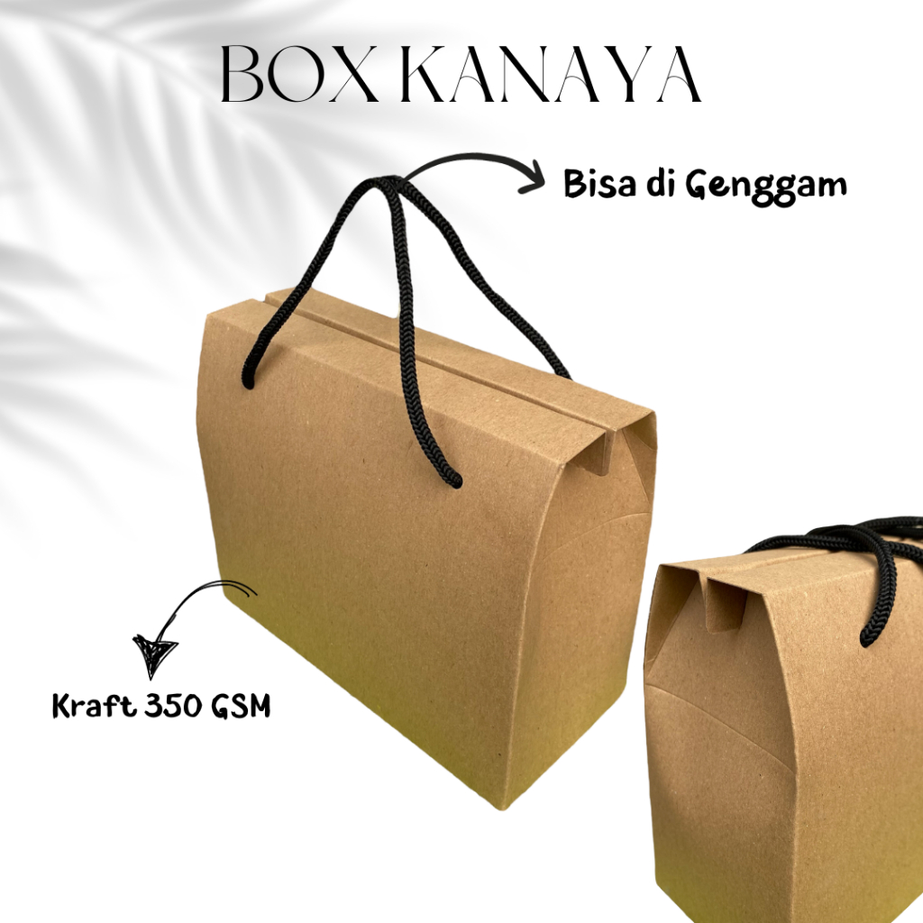 Jual SELANGKAH - KANAYA BOX 19,5x9x16 GABLE BOX KRAFT SOUVENIR GIFTS ...
