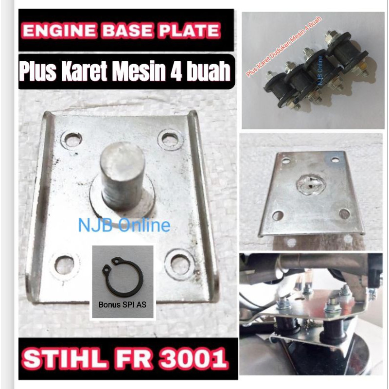 Jual Plat Kedudukan Bawah Mesin Engine Base Mesin Potong Rumput FR3001 ...