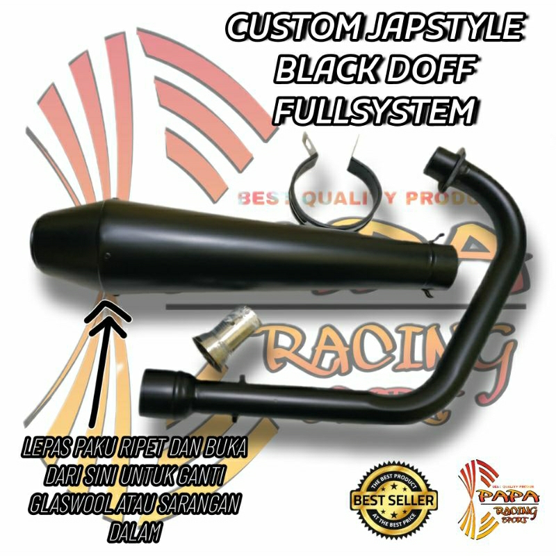 Jual Knalpot Custom Japstyle Black Doff XSR 155 Scorpio Tiger Byson ...