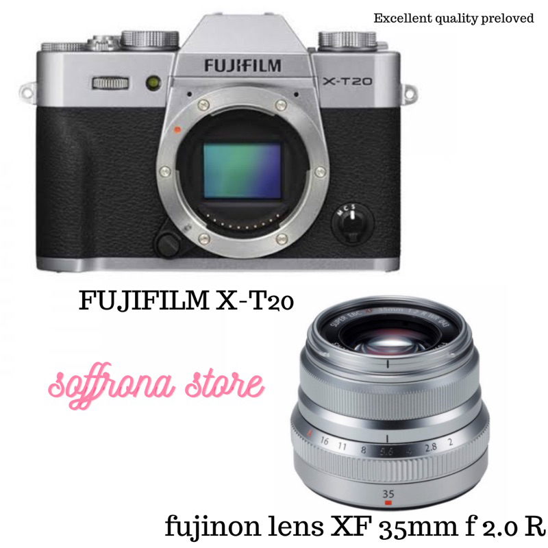 Jual KAMERA FUJIFILM XT20 dan lensa fix fujinon XF 35 mm f 2 R preloved ...
