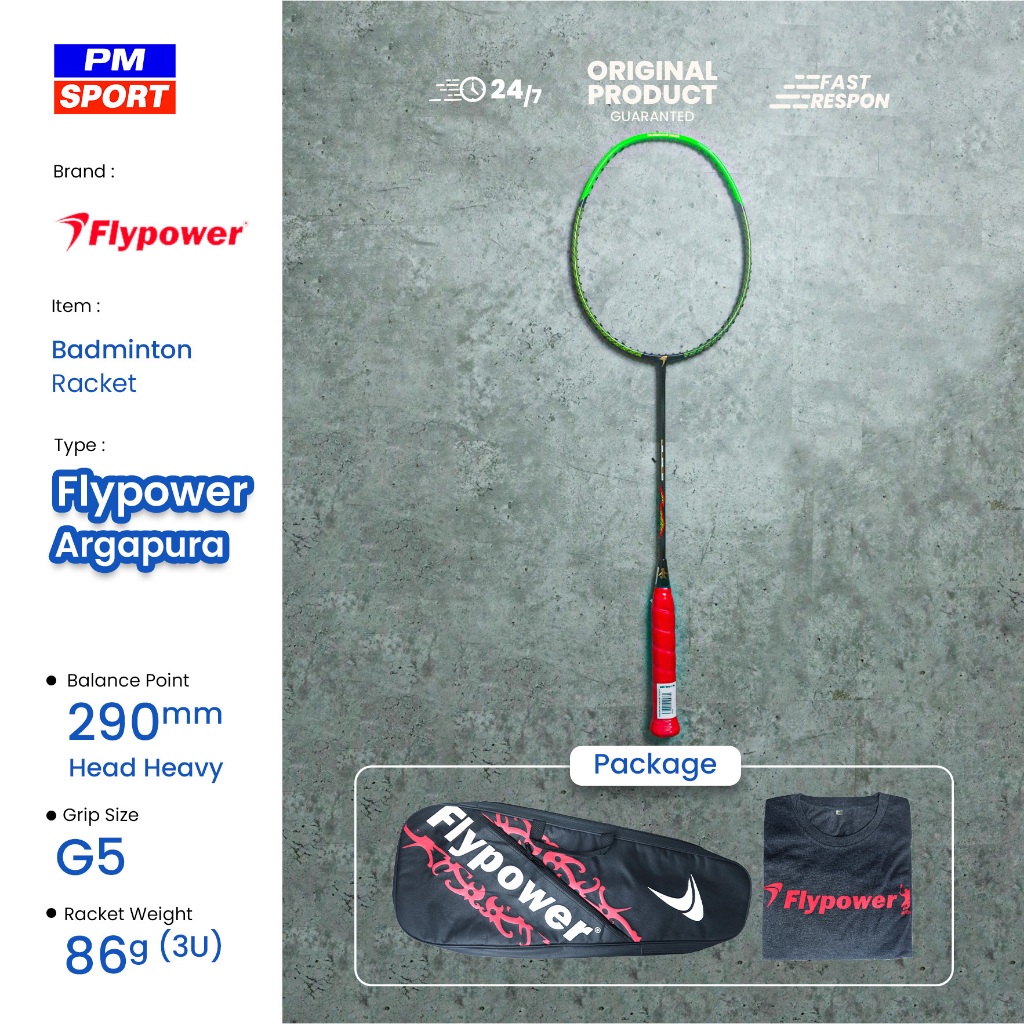 Jual RAKET BADMINTON / BULUTANGKIS FLYPOWER ARGAPURA | Shopee Indonesia