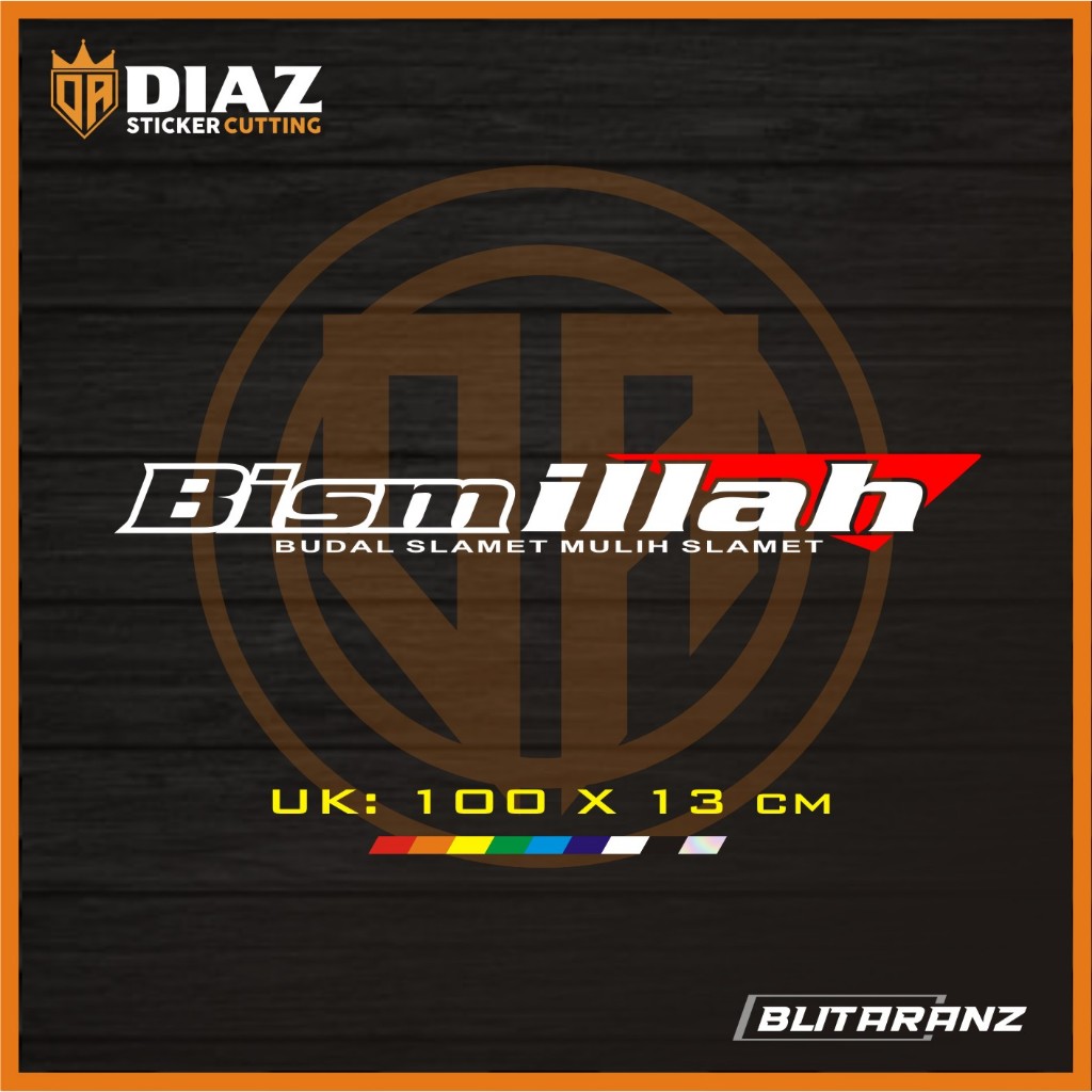 Jual Stiker Mobil Pick up / Stiker Bismillah /Stiker Kaca Depan Mobil ... Jual Stiker Mobil Pick up / Stiker Bismillah /Stiker Kaca Depan Mobil ...