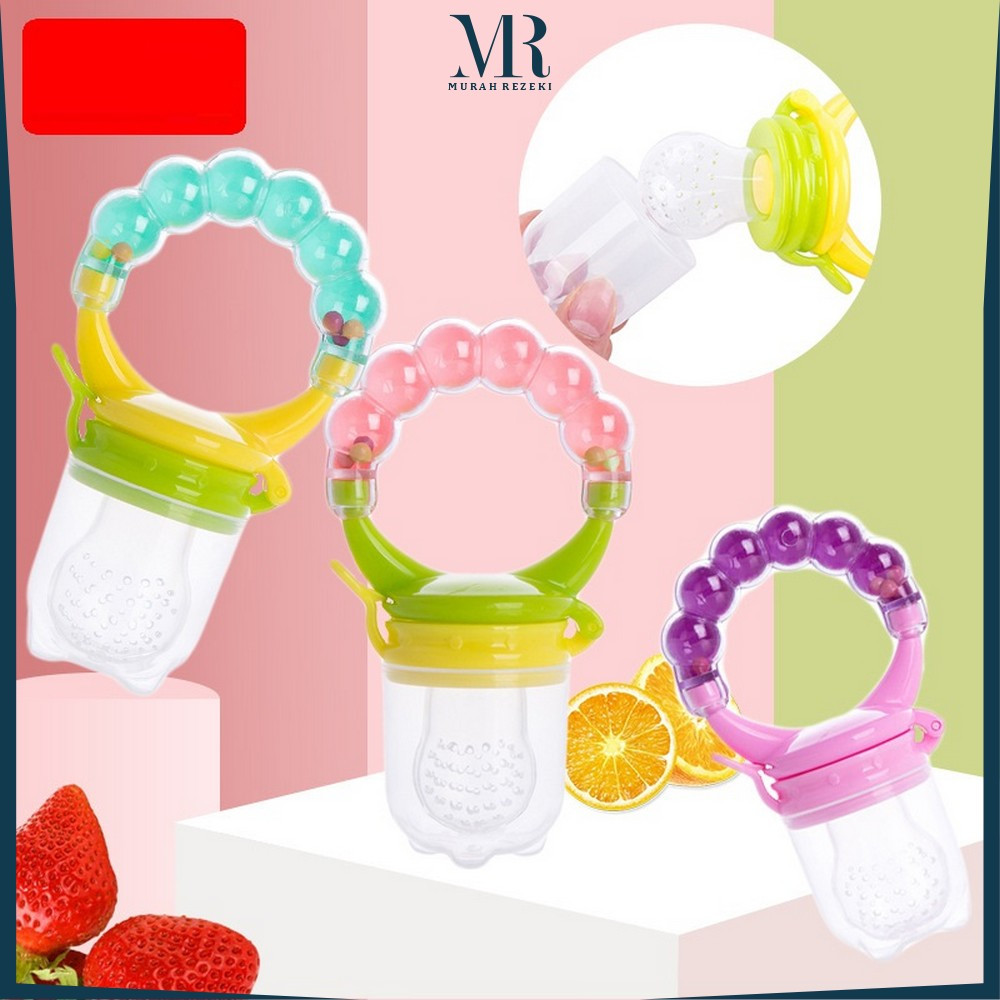 Jual Empeng Dot Buah Anak Bayi dengan Rattle Teether Praktis / Baby ...