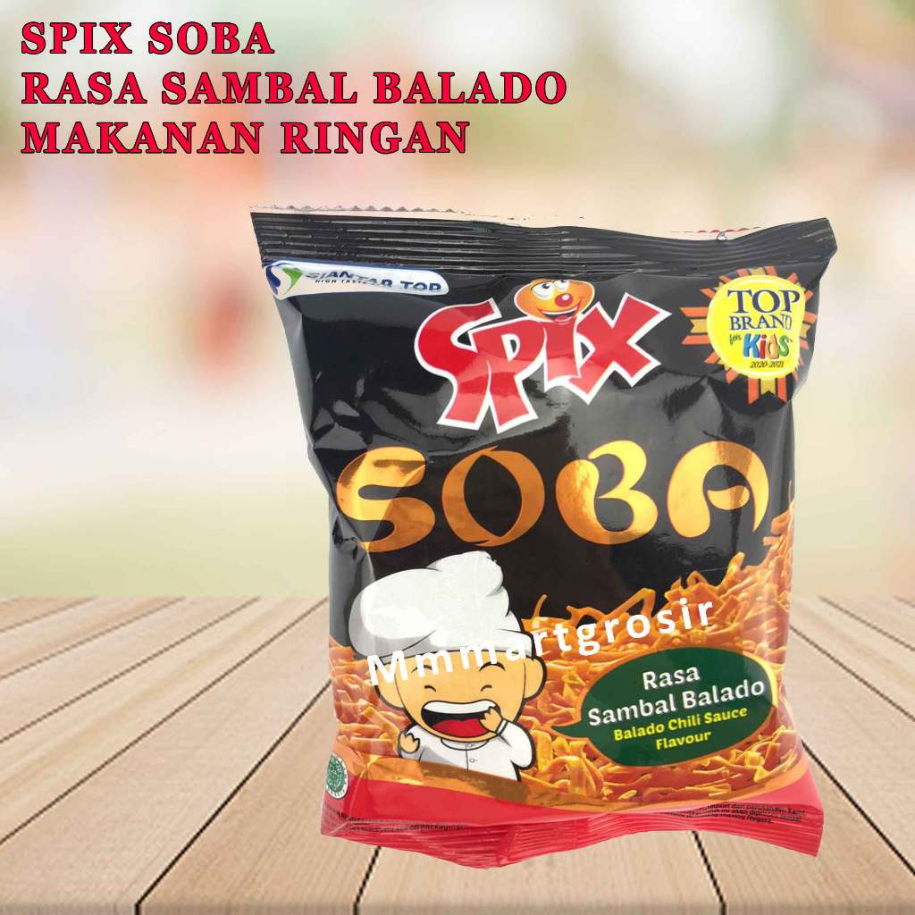 Jual Spix Soba / Snack Mie Ringan / Rasa Sambal Balado / 21gr | Shopee ...