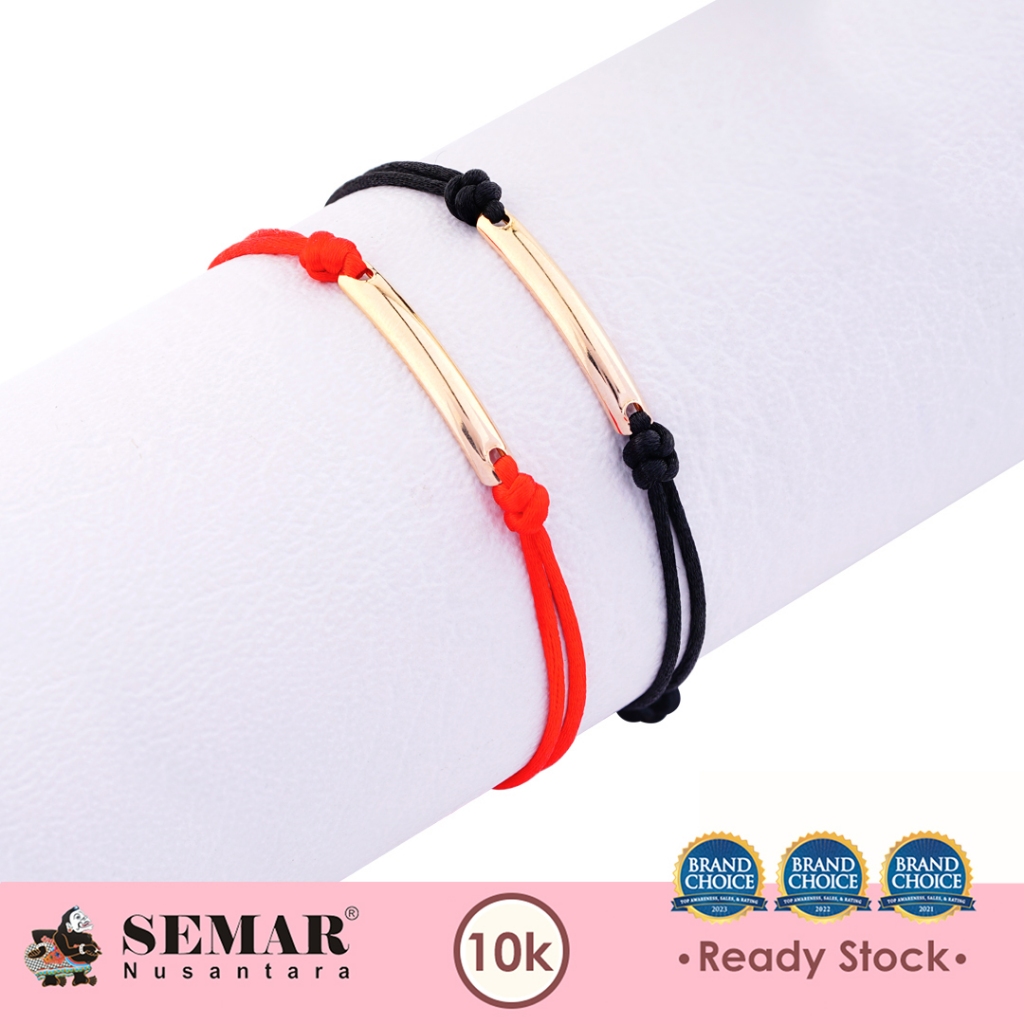 Jual Gelang Tali Mainan Emas Model Plat Kids Gold 10K Semar Nusantara ...