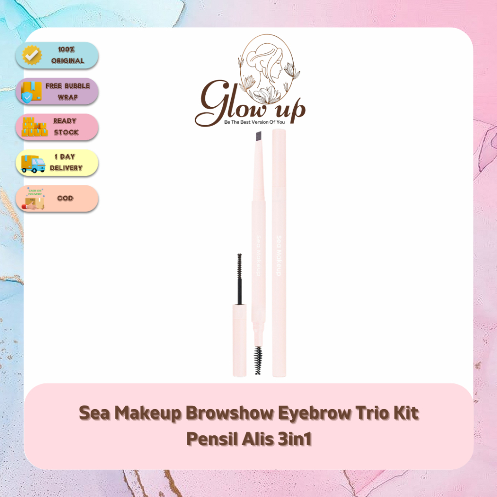 Jual Sea Makeup Browshow Eyebrow Trio Kit Pensil Alis 3in1 Waterproof ...