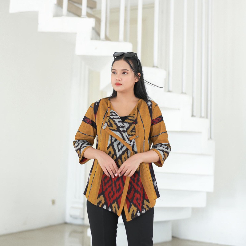Jual Blazer Tenun - Blazer - Blazer Tenun Blanket | Shopee Indonesia