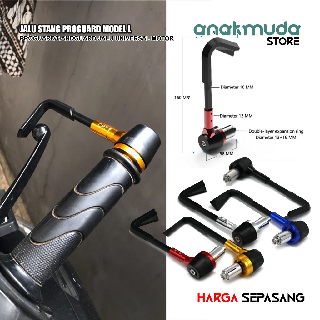 Jual (PJ03) Jalu Stang Proguard Handguard Universal CNC Guard Protector ...
