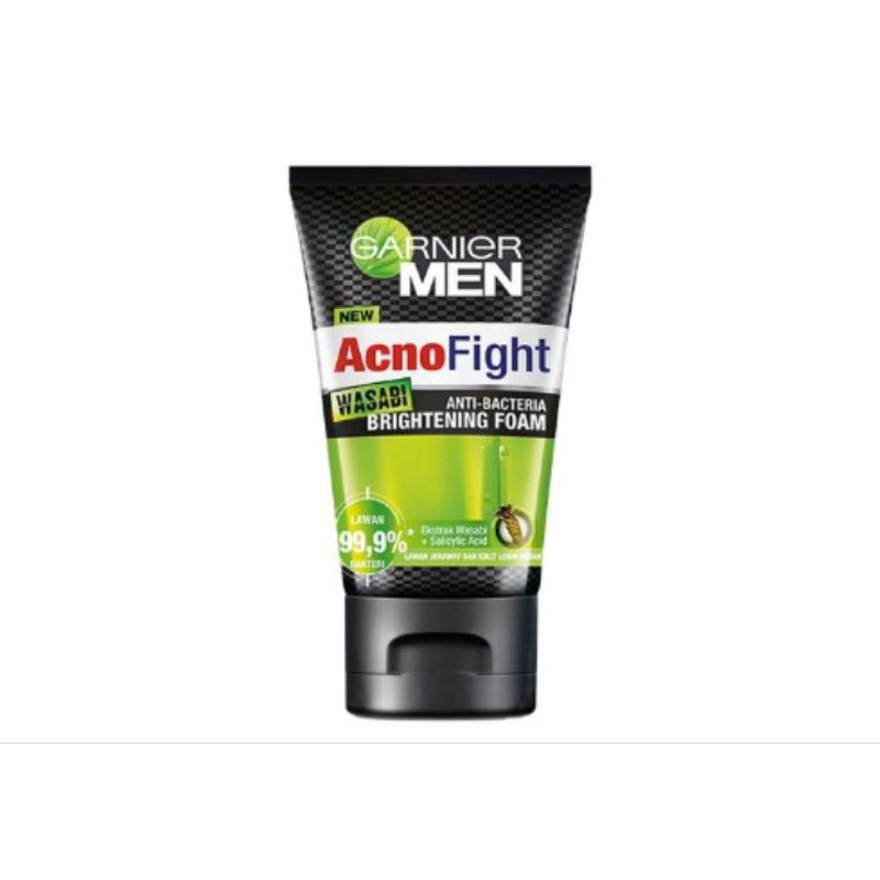 Jual GARNIER MEN Acno Fight Brightening Facial Foam Wasabi 100 ml ...