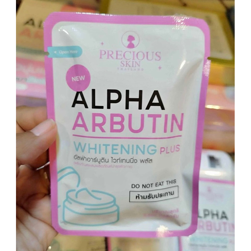 Jual Precious Skin Alpha Arbutin Whitening Plus Powder | Kapsul Bubuk ...