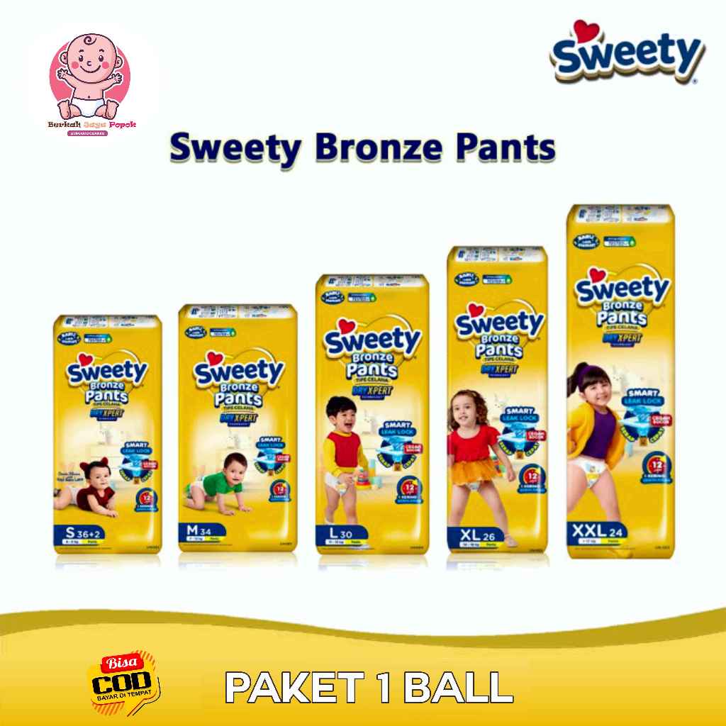 Jual Popok sweety bronze s36 M32 L28 | Shopee Indonesia