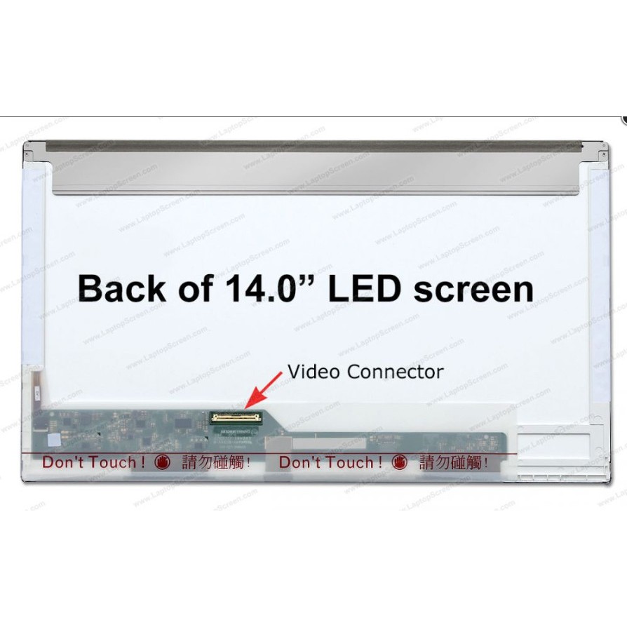Jual Led Lcd laptop notebook 14" 14 inch 40 pin 40p 768p standard CPO LP140WH4 TLA1 TL A1 ...
