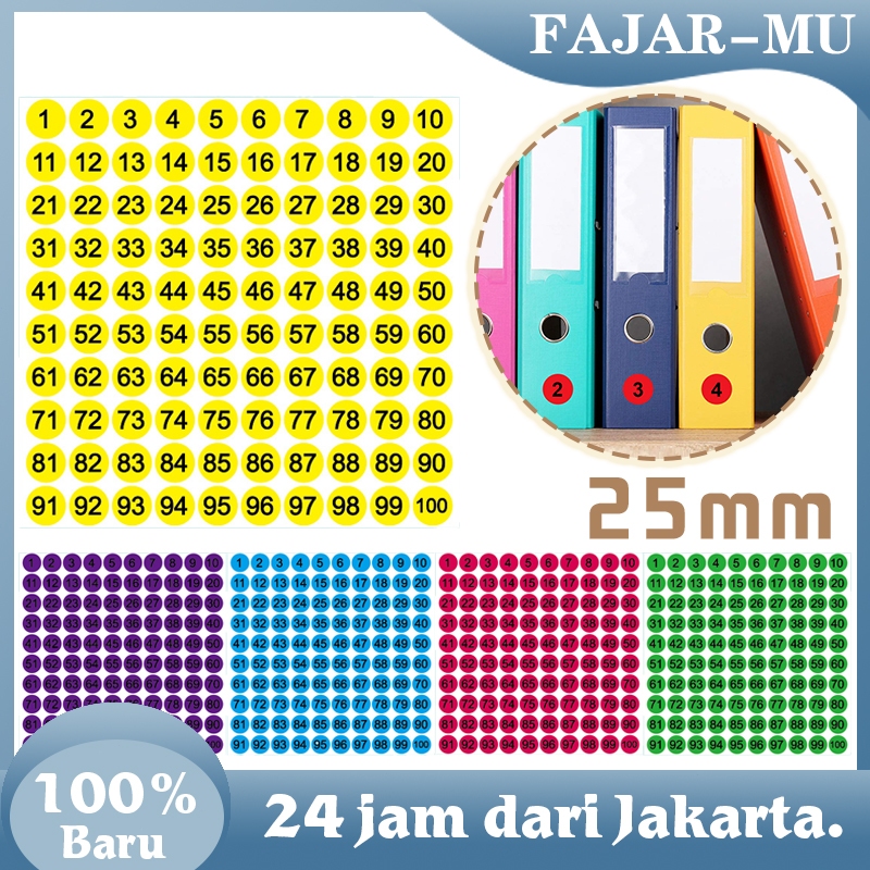 Jual Sticker Angka Kecil 5 Lembar Sticker Dot Polos Sticker Bulat Kecil ...