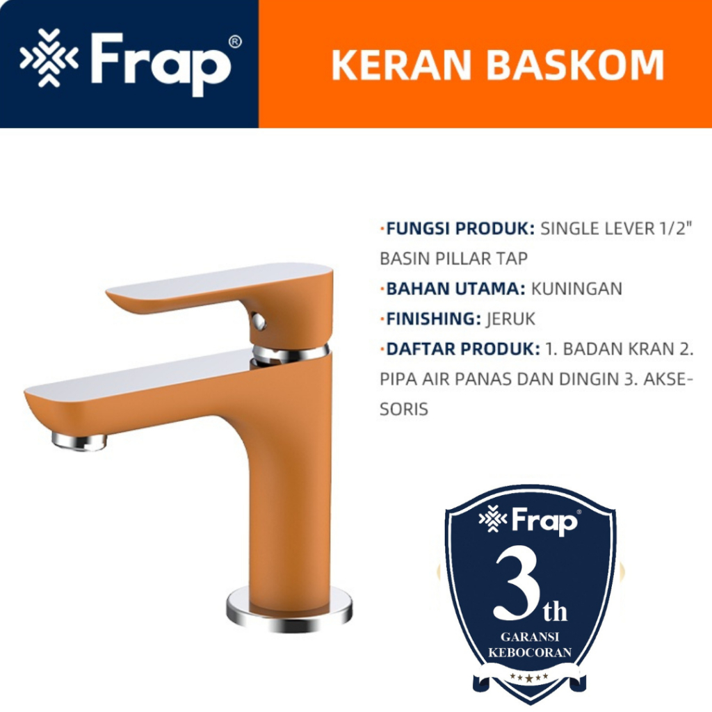 Jual FRAP IF1202-5 Kran Dapur Keran Wastafel dengan Satu Tuas (Oren) | Shopee Indonesia