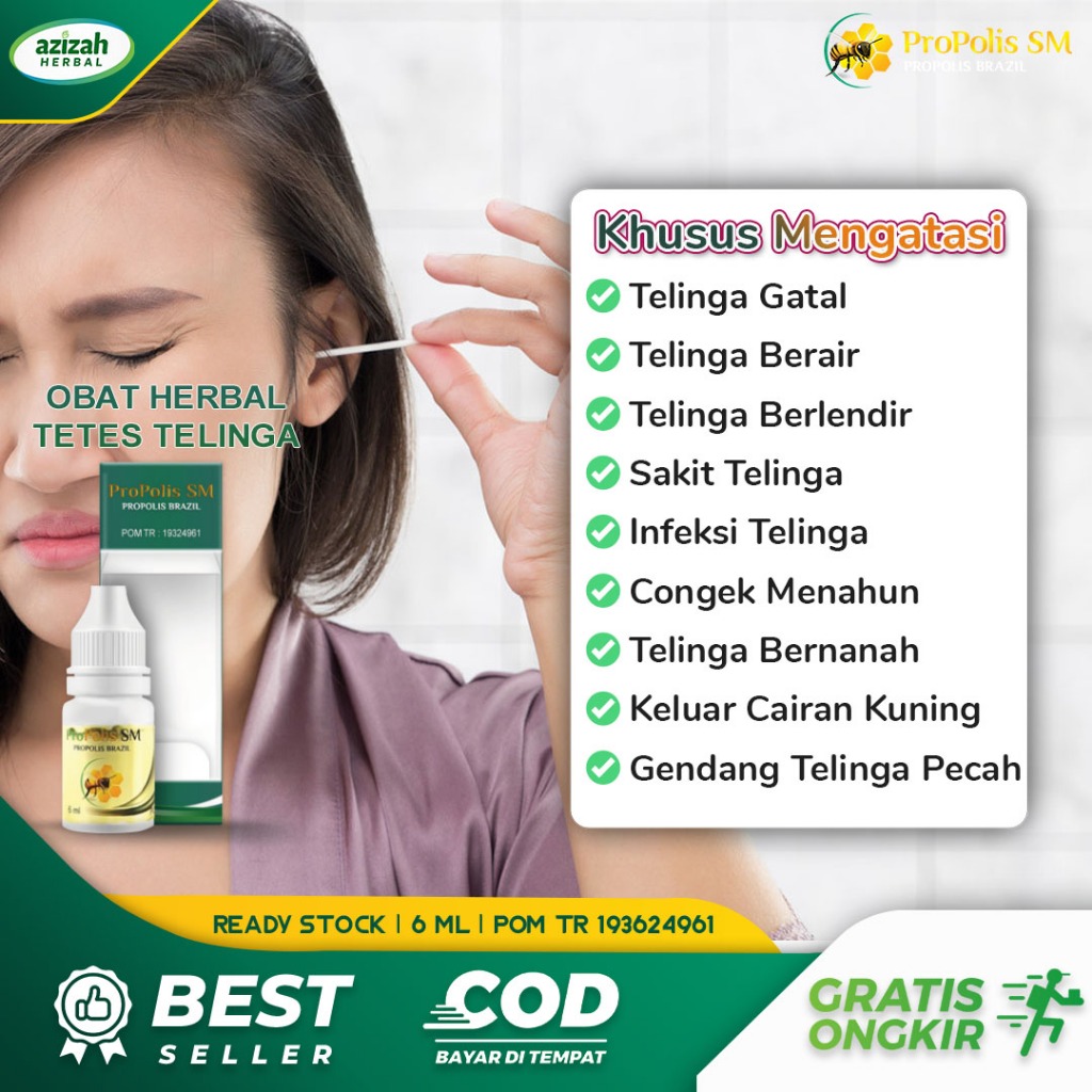 Jual Obat Telinga Berdengung Berdenging Congek Curek Bernanah Berair Tersumbat Kotoran Menumpuk ...