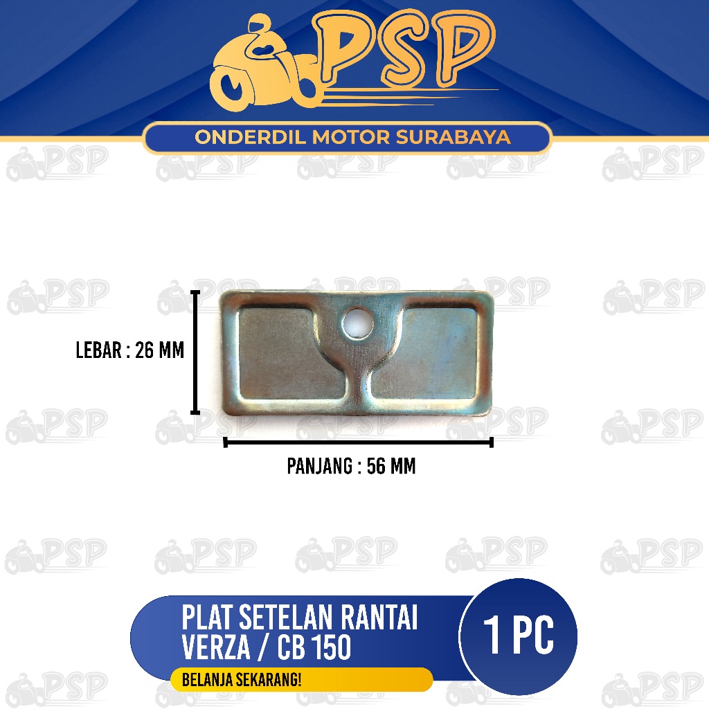 Jual Plat Setelan Rantai Verza / CB 150 Lama (Harga Per 1 PCS) - Plate ...