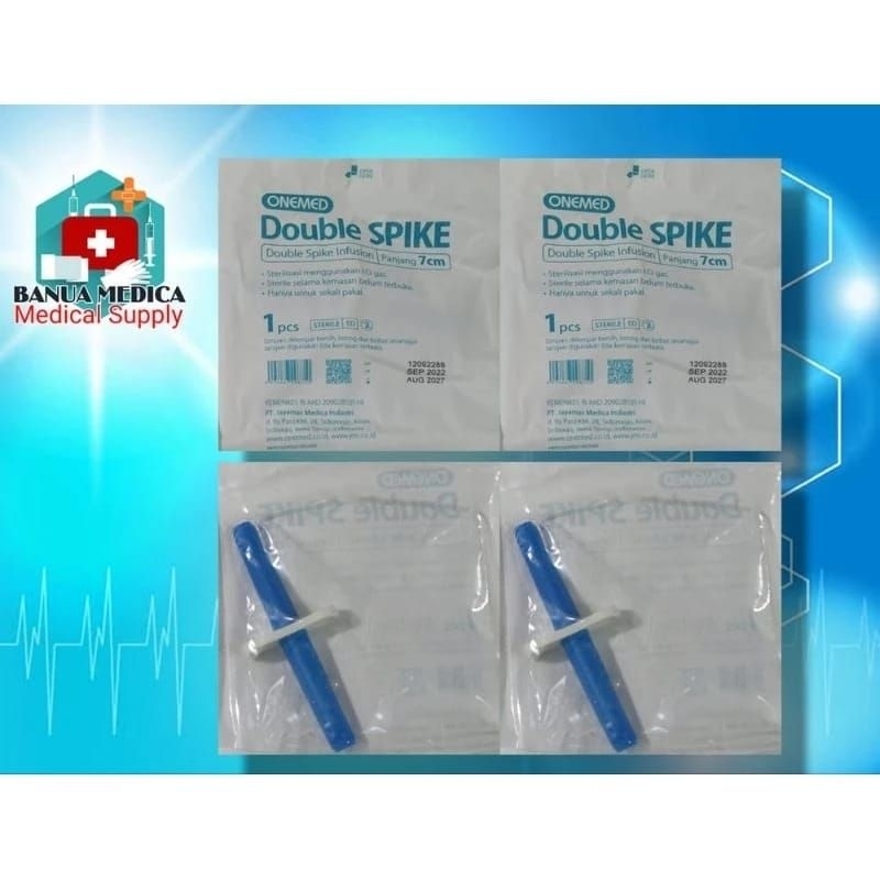 Jual Double Spike Infusion Onemed Alat Penusuk Botol untuk Cairan Infus ...