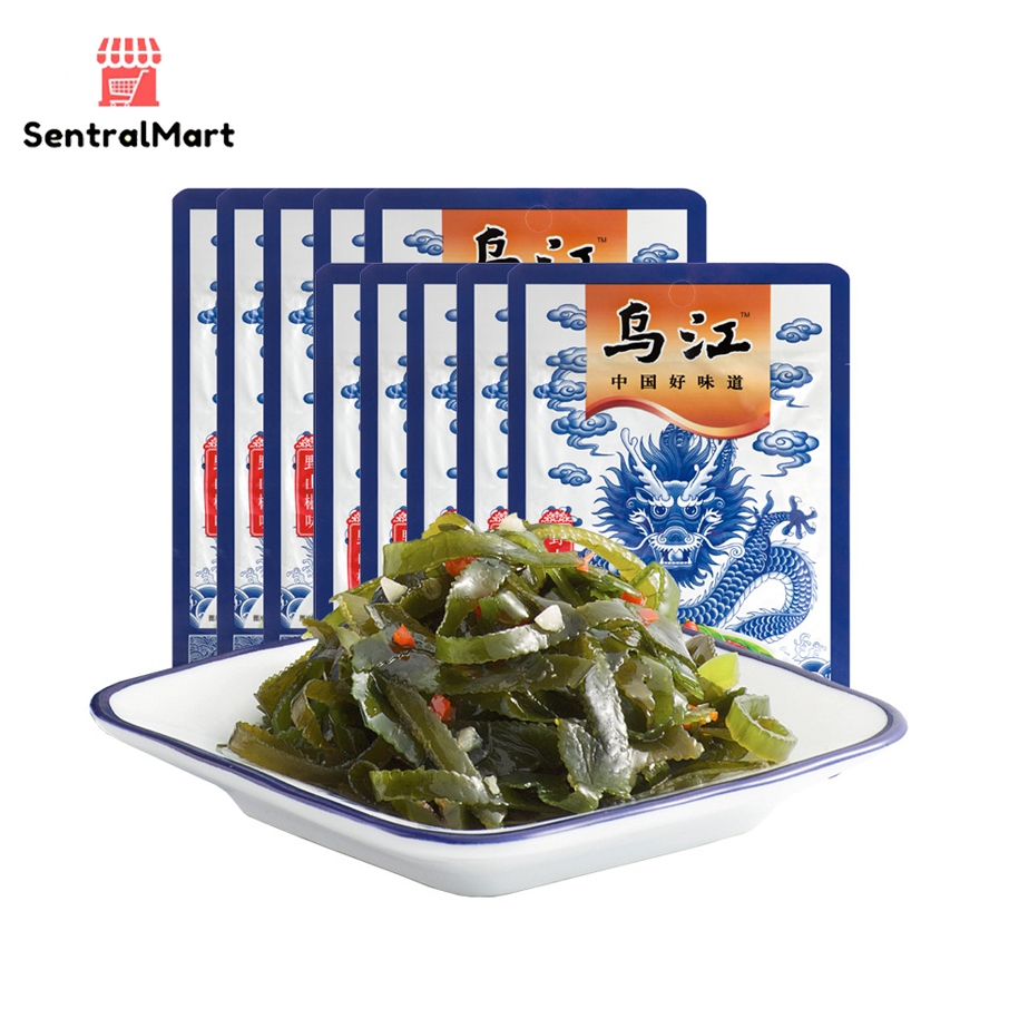 Jual WuJiang Zhacai Sayur Acar Rumput Laut Rasa Pedas Lada Siap Saji ...