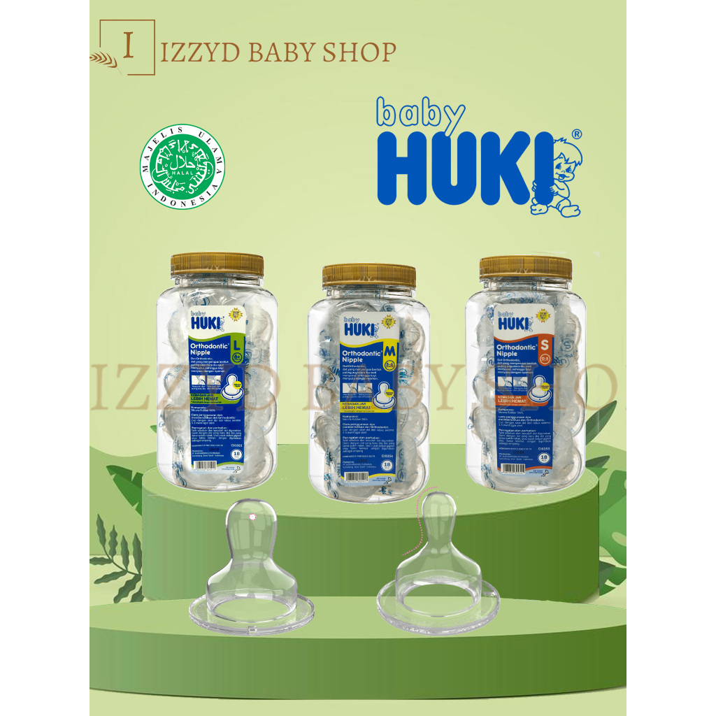 Jual Huki Nipple Dot Orthodontic / baby dot huki Gepeng / bulat regular ...