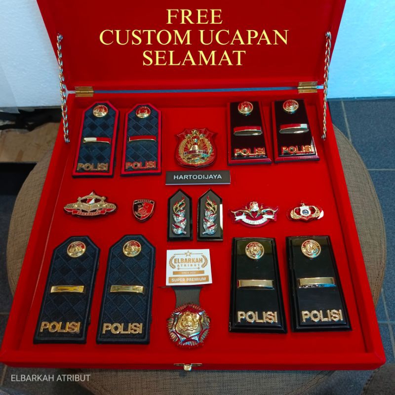 Jual Box Exclusive Pangkat Polisi / Polri dan Custom Ucapan Selamat ...