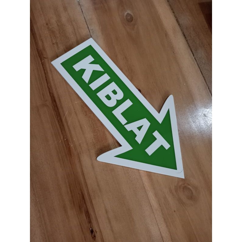 Jual Signage Tanda Label Kiblat Akrilik | Shopee Indonesia