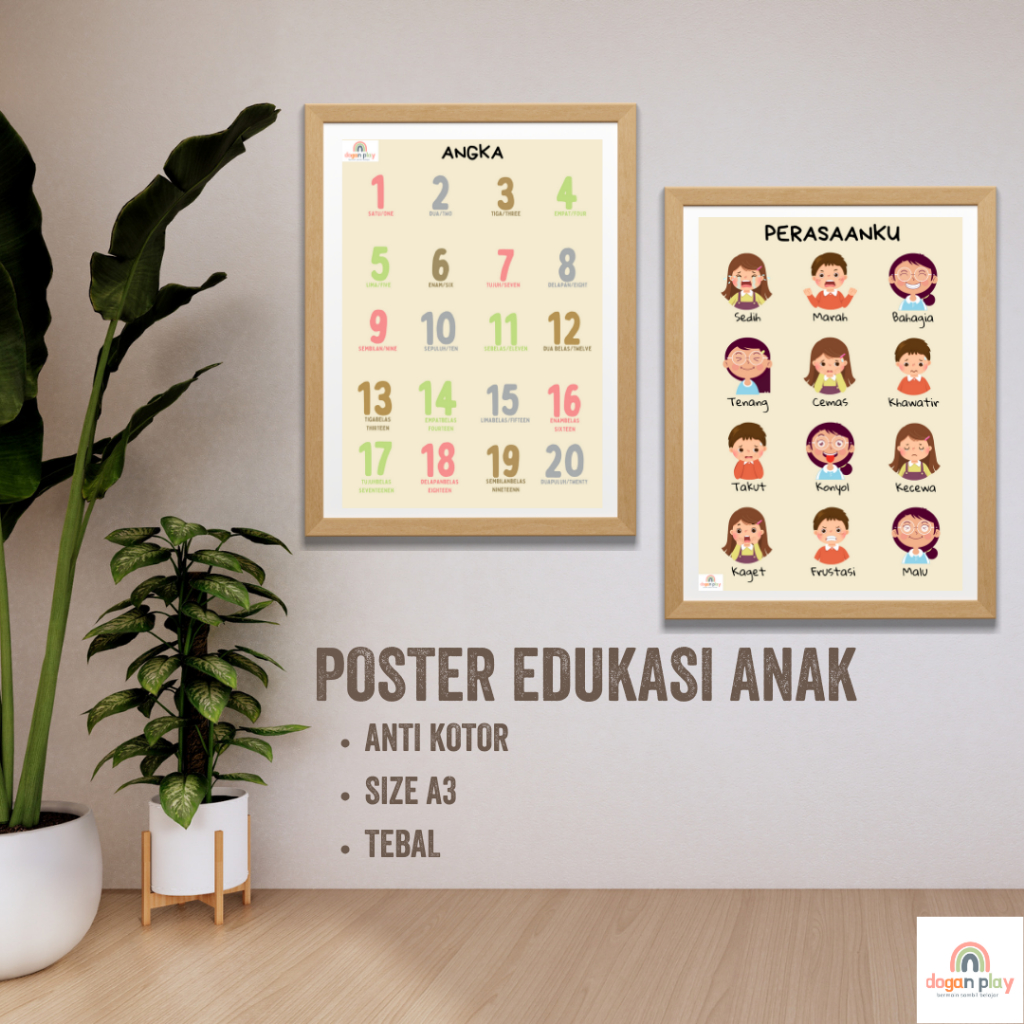 Jual Poster Pendidikan Edukasi Mainan Belajar Anak Balita Batita Paud ...