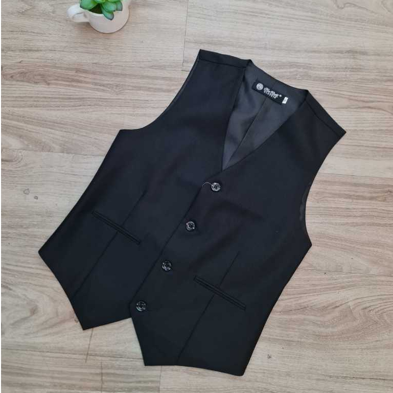 Jual Rompi Vest Jas Pria Slimfit Rompi Formal/ Seragam Kerja Kantor ...