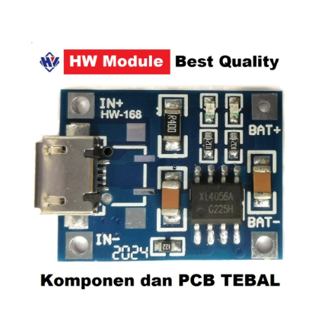 Jual TP4056 Micro USB Battery Charger Module Modul Cas Batere Baterai ...
